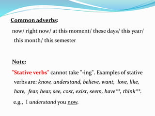 Present Tenses in English | PPT