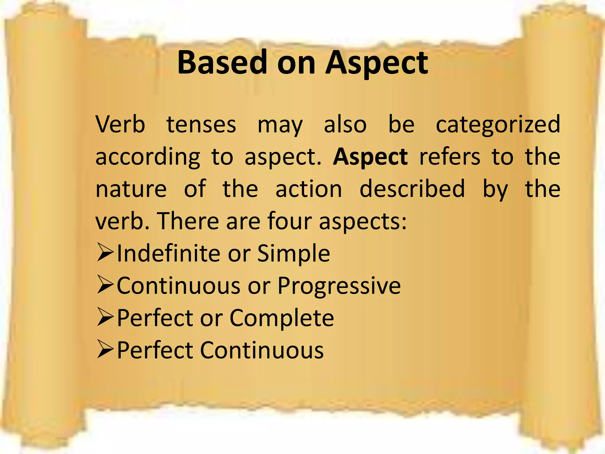 Tenses presentation | PPTX