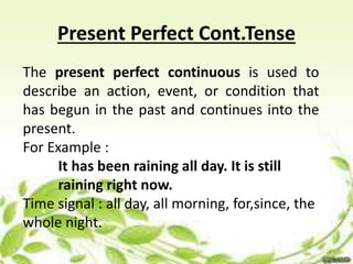 Tenses presentation | PPTX