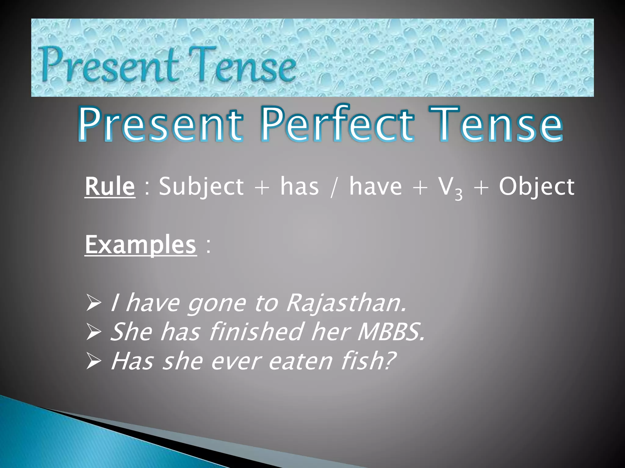 Tenses project | PPTX