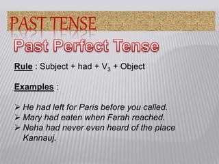 Tenses project | PPTX