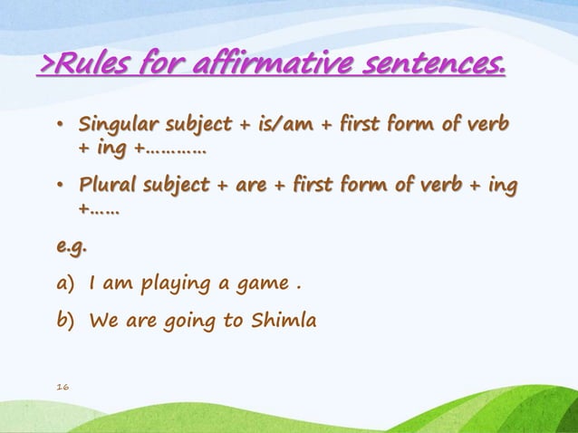 Tenses and classification of tenses | PPT