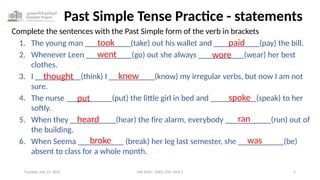 Tenses Review with examples and exercises | PPTX
