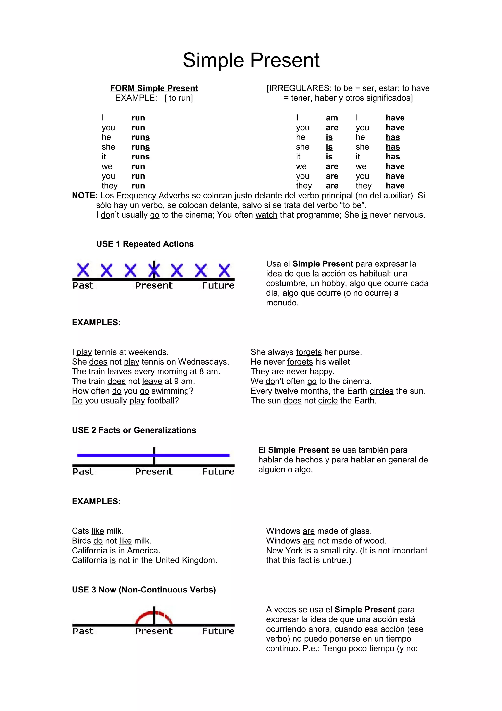 Tenses simple cont_present_past | PDF