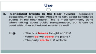 Simple present tense slides | PPT