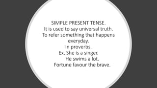 Tenses slide show | PPT