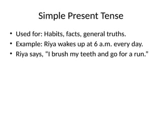 Tenses_With_Story_Presentation.pptx for grade | PPT