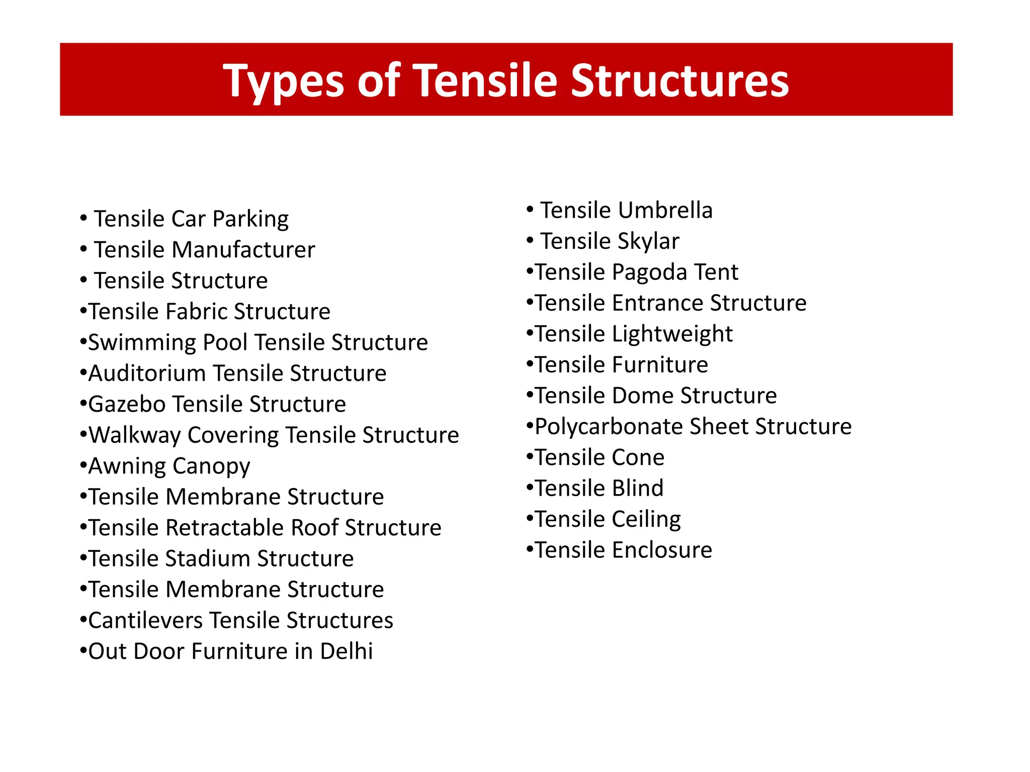 Tensile structure ppt | PPTX