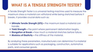 Tensile Strength Tester: Working Principle, Procedure, and Applications ...