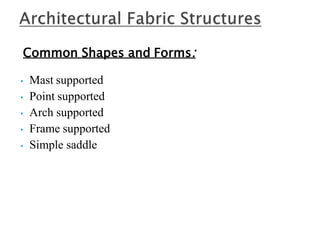 Tensile structures | PPTX