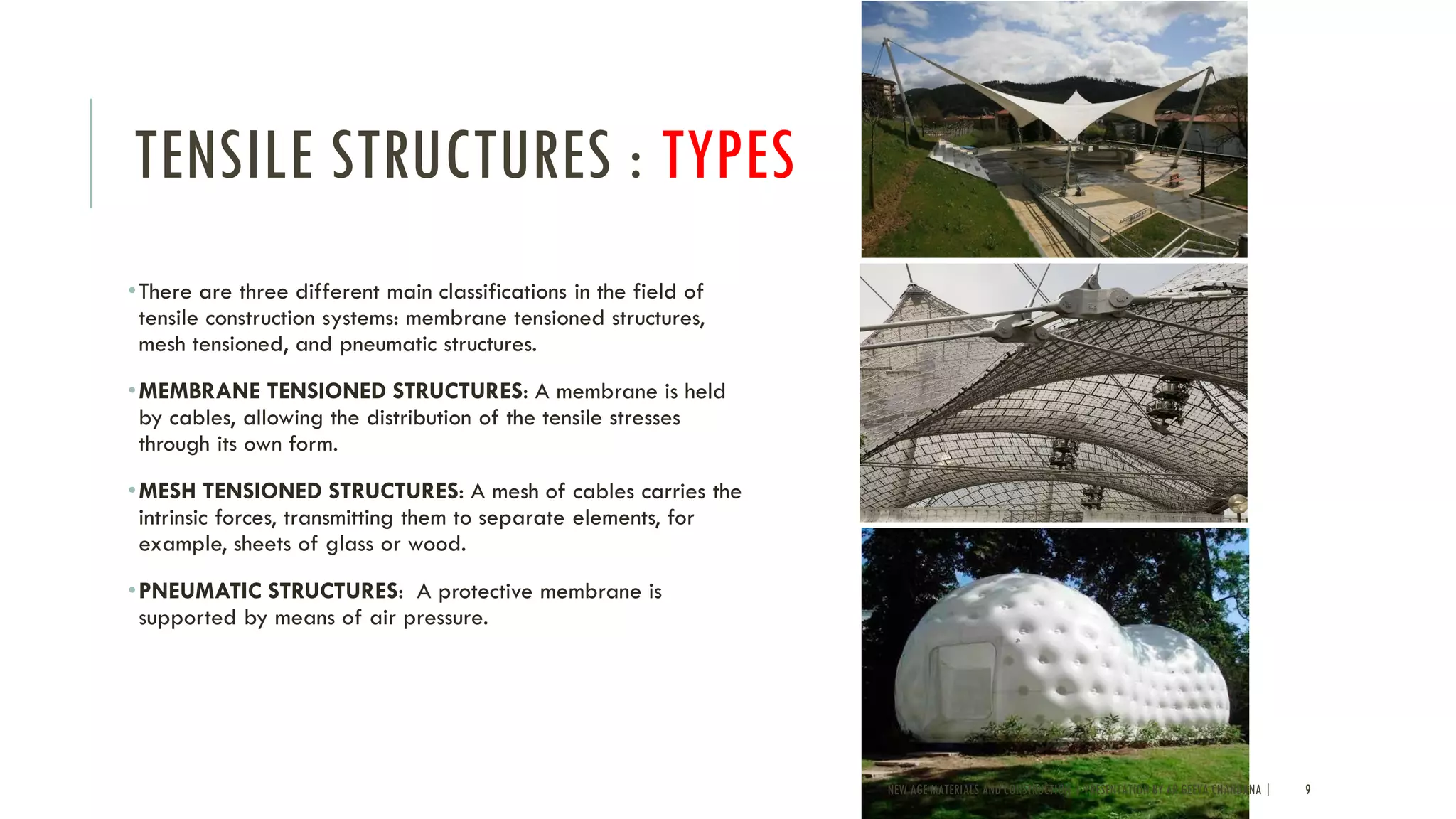 Tensile structures and Pneumatic Structures | PDF