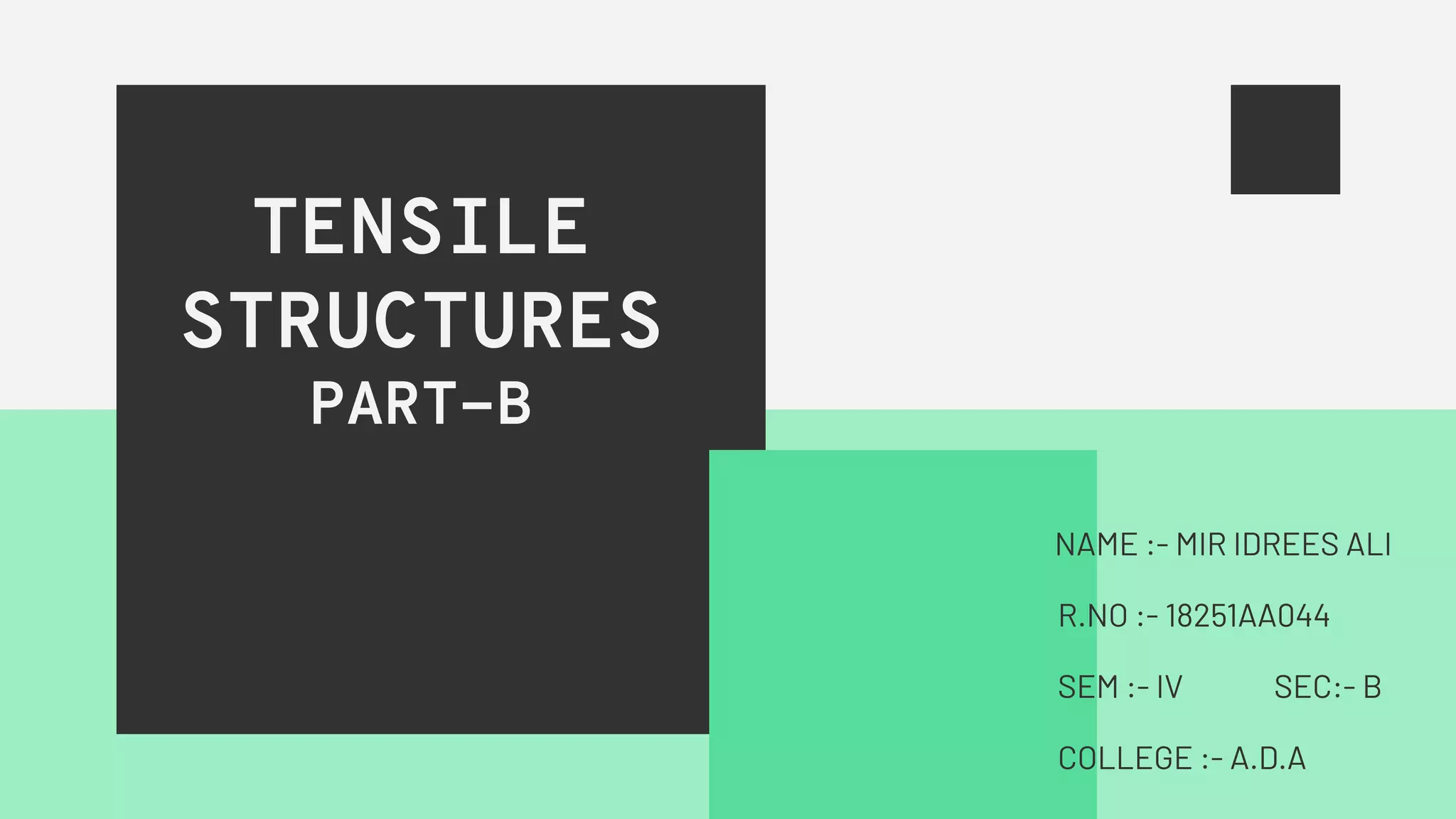 Tensile structures part b | PDF