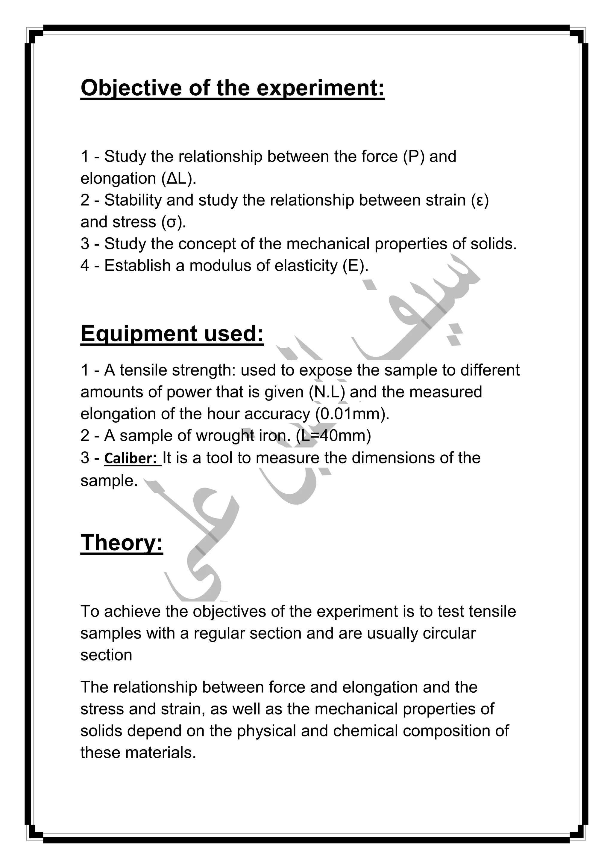 Tensile test | PDF