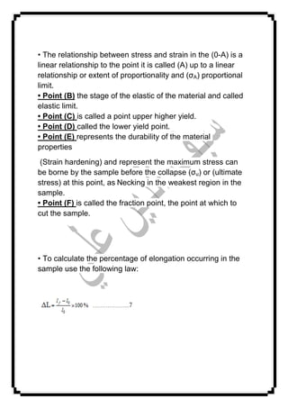 Tensile test | PDF