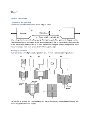 Tensile testing experiment | PDF