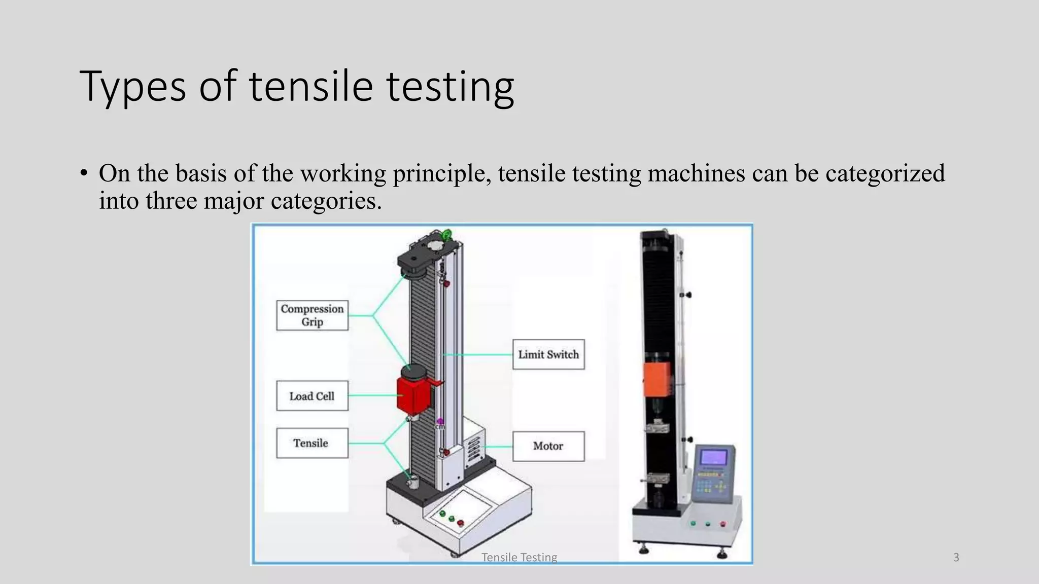 Tensile testing machine | PPTX