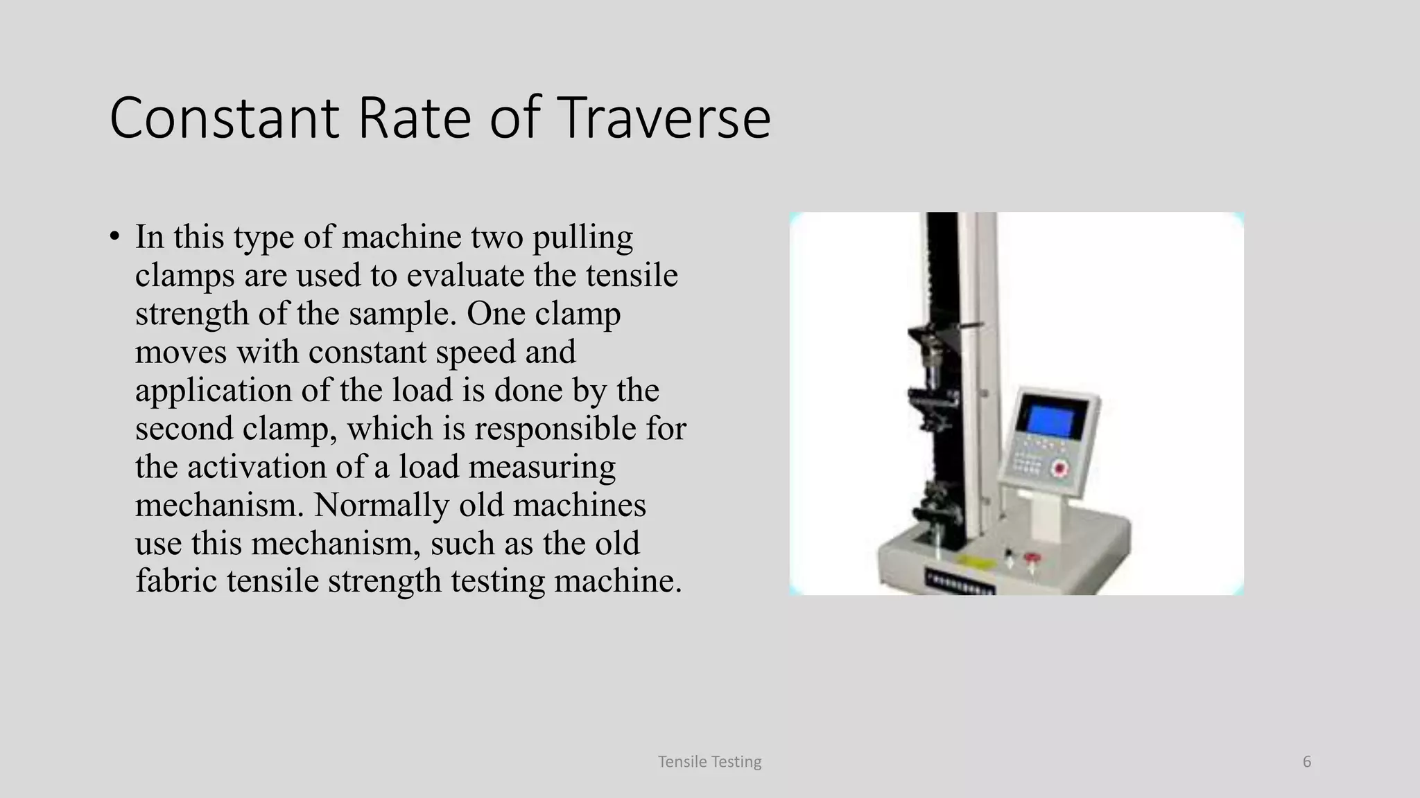 Tensile testing machine | PPTX