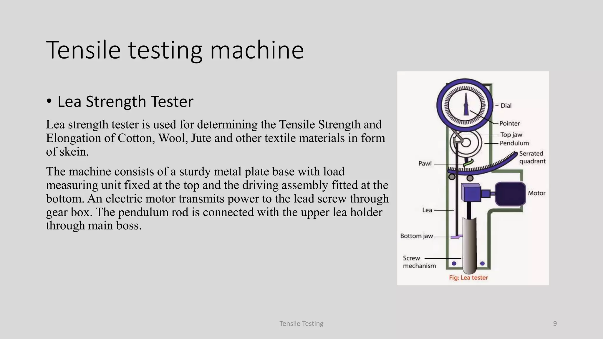 Tensile testing machine | PPTX