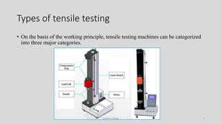 Tensile testing machine | PPTX
