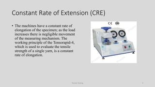 Tensile testing machine | PPTX