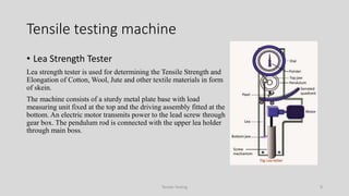 Tensile testing machine | PPTX