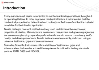 Testing the Tensile Properties of Rigid and Semi-rigid Plastics (ASTM ...