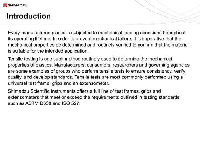 Testing the Tensile Properties of Rigid and Semi-rigid Plastics (ASTM ...