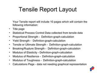 Tensile test report | PPT