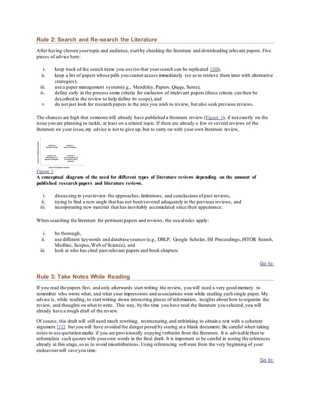 Ten simple rules for writing a literature review | DOCX