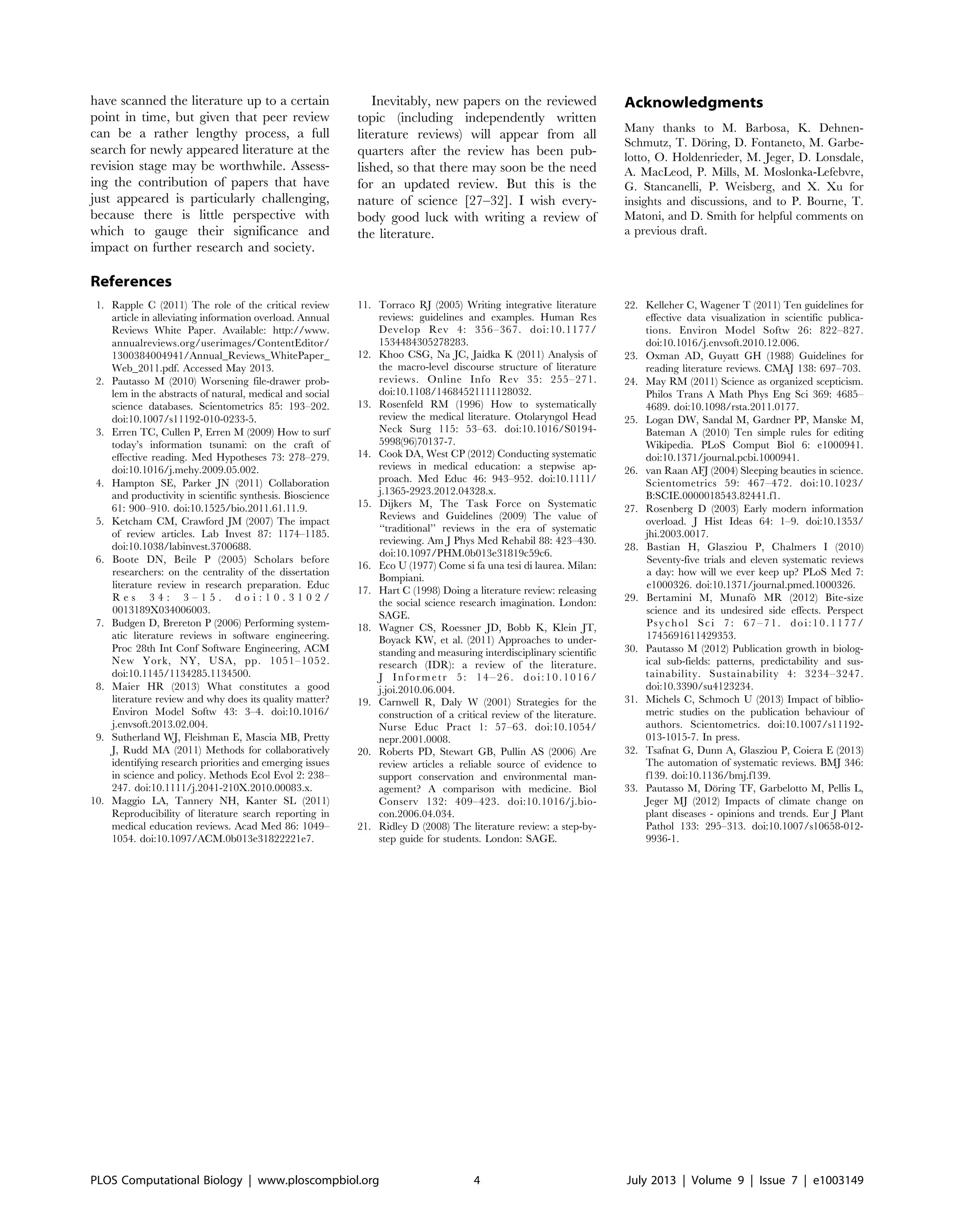 Ten Simple Rules for Writing a Literature Review.pdf