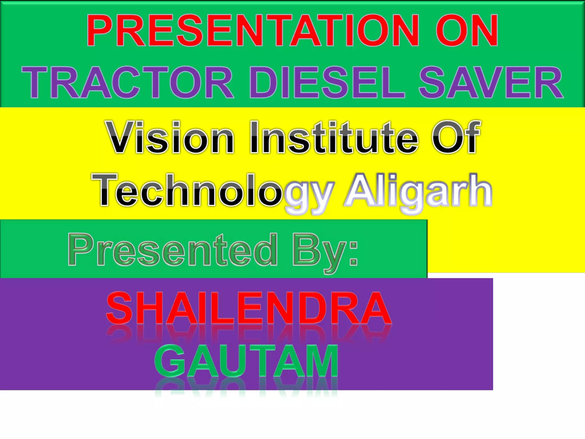 simple tips for diesel saver in tractor engine | PPT