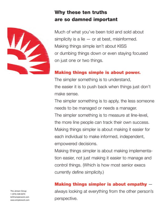 Ten Simple Truths | PDF