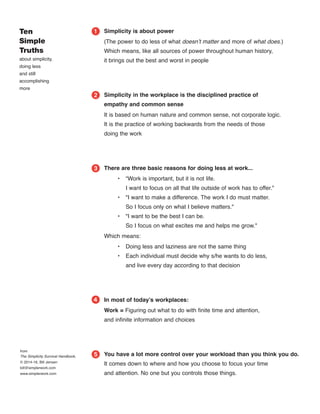 Ten Simple Truths | PDF