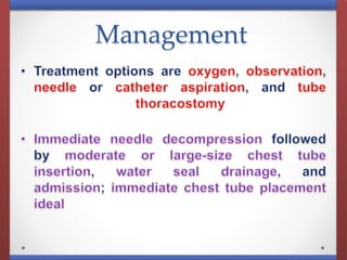 Tension Pneumothorax Treatment