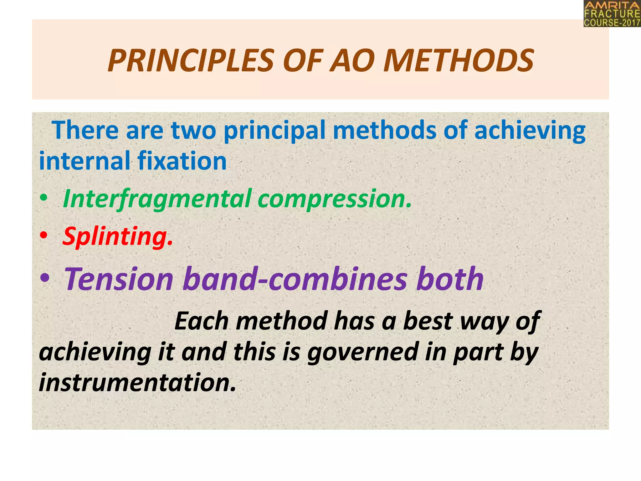 Tension band wiring and plating of fractures- dr mohamed ashraf.govt TD ...