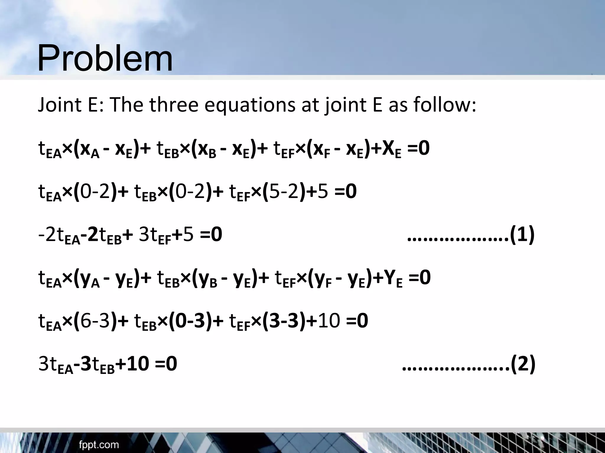 Tension coefficient method | PPT