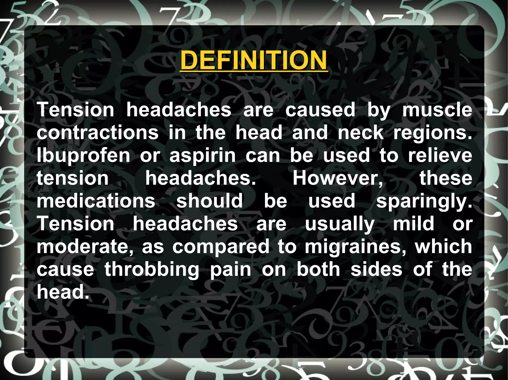 Tension headaches | PPT