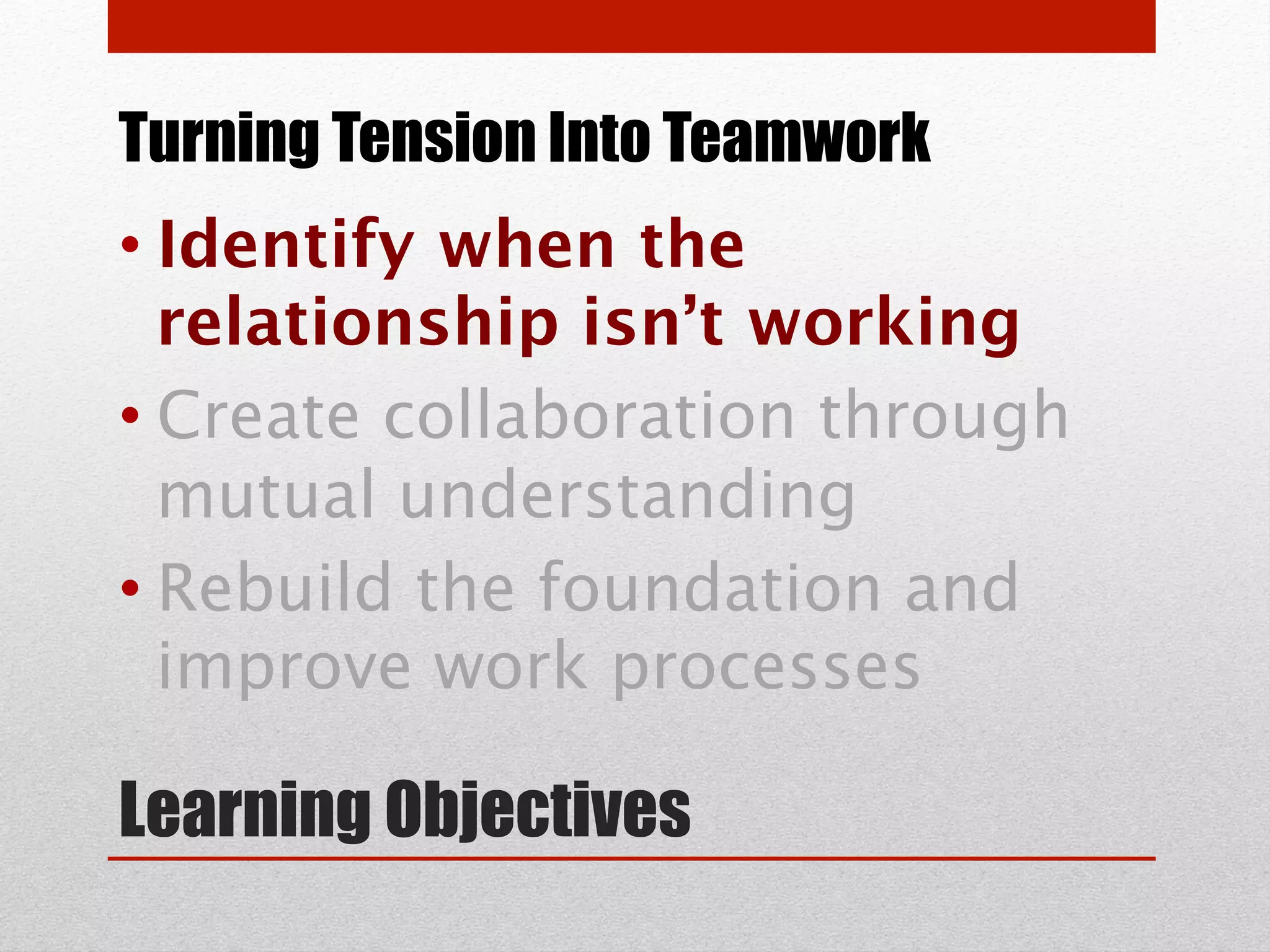 Creative Conflict: Turning Tension Into Teamwork | PPT