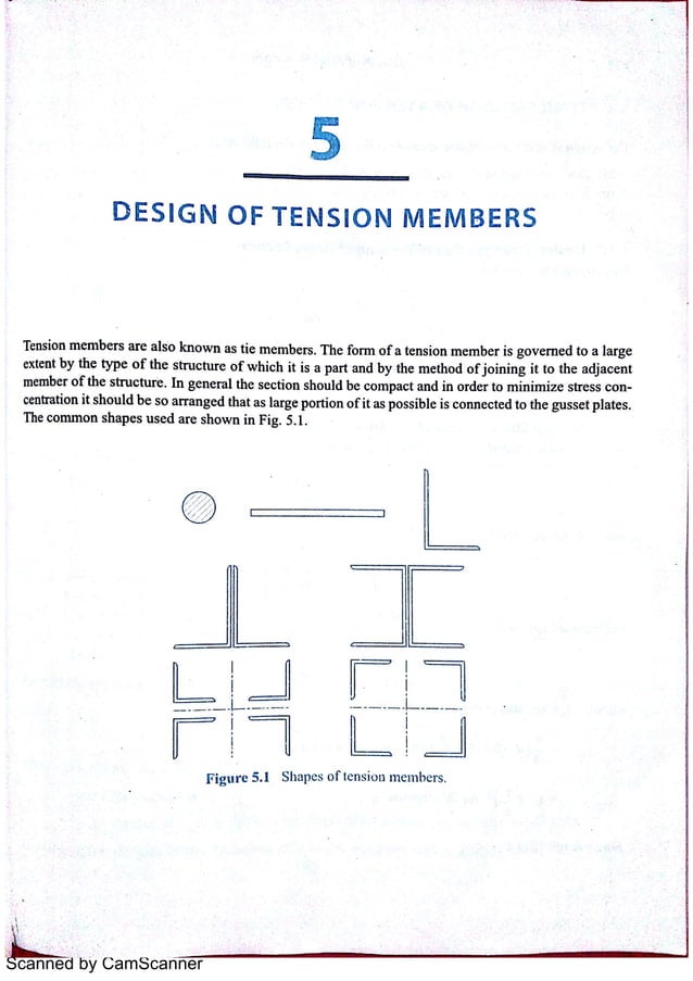 Tension member-notes (civil, architectural structure) | PDF ...