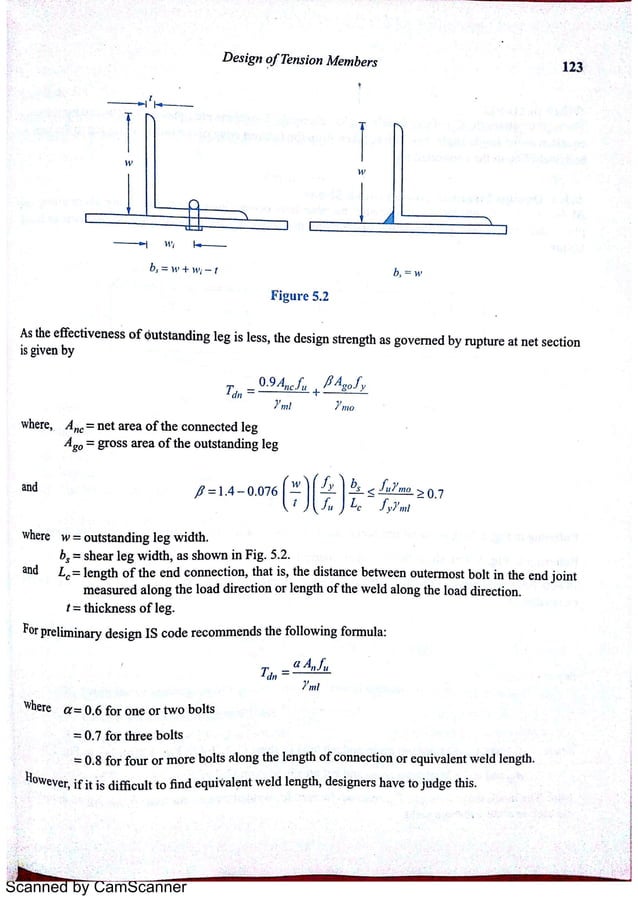 Tension member-notes (civil, architectural structure) | PDF ...