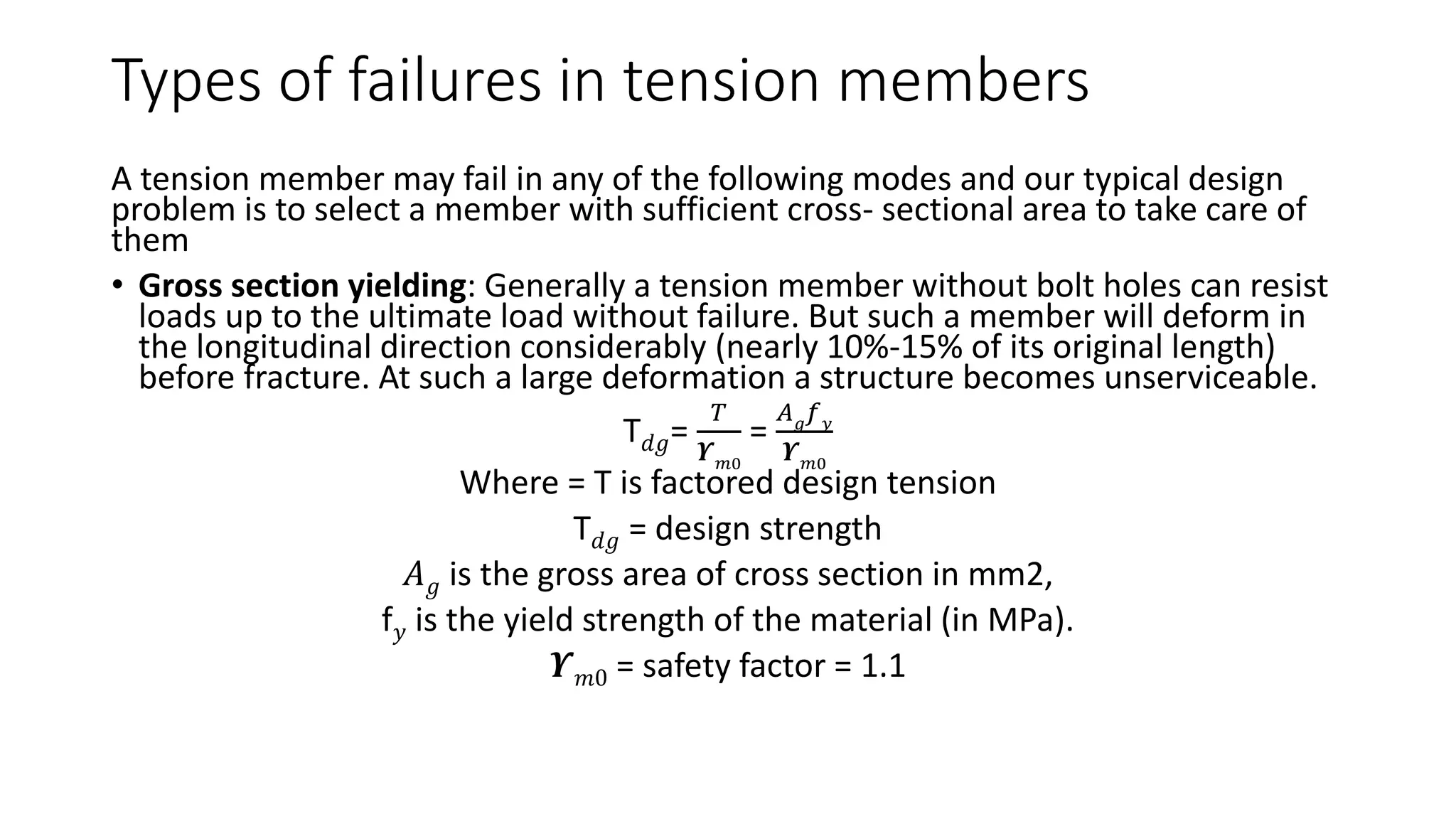 Tension members | PPTX