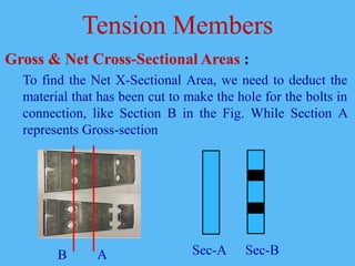 Tension Members-Notes- for- steel design | PDF