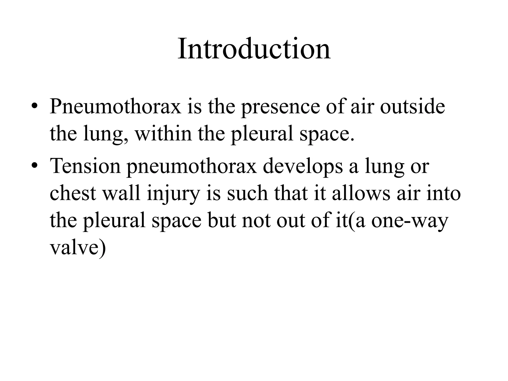 Tension Pneumothorax And Chest Trauma pptx | PPTX