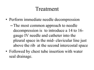 Tension Pneumothorax And Chest Trauma pptx | PPTX