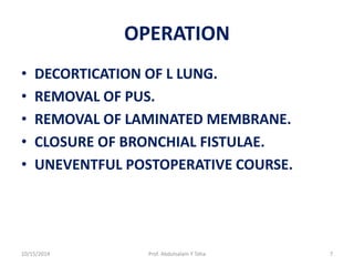 Tension pneumothorax a rare presentation of pulmonary hydatid cyst | PPT