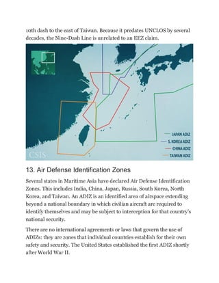 Tensions in the south china sea explained in 18 maps CSIS march 11-2016 ...