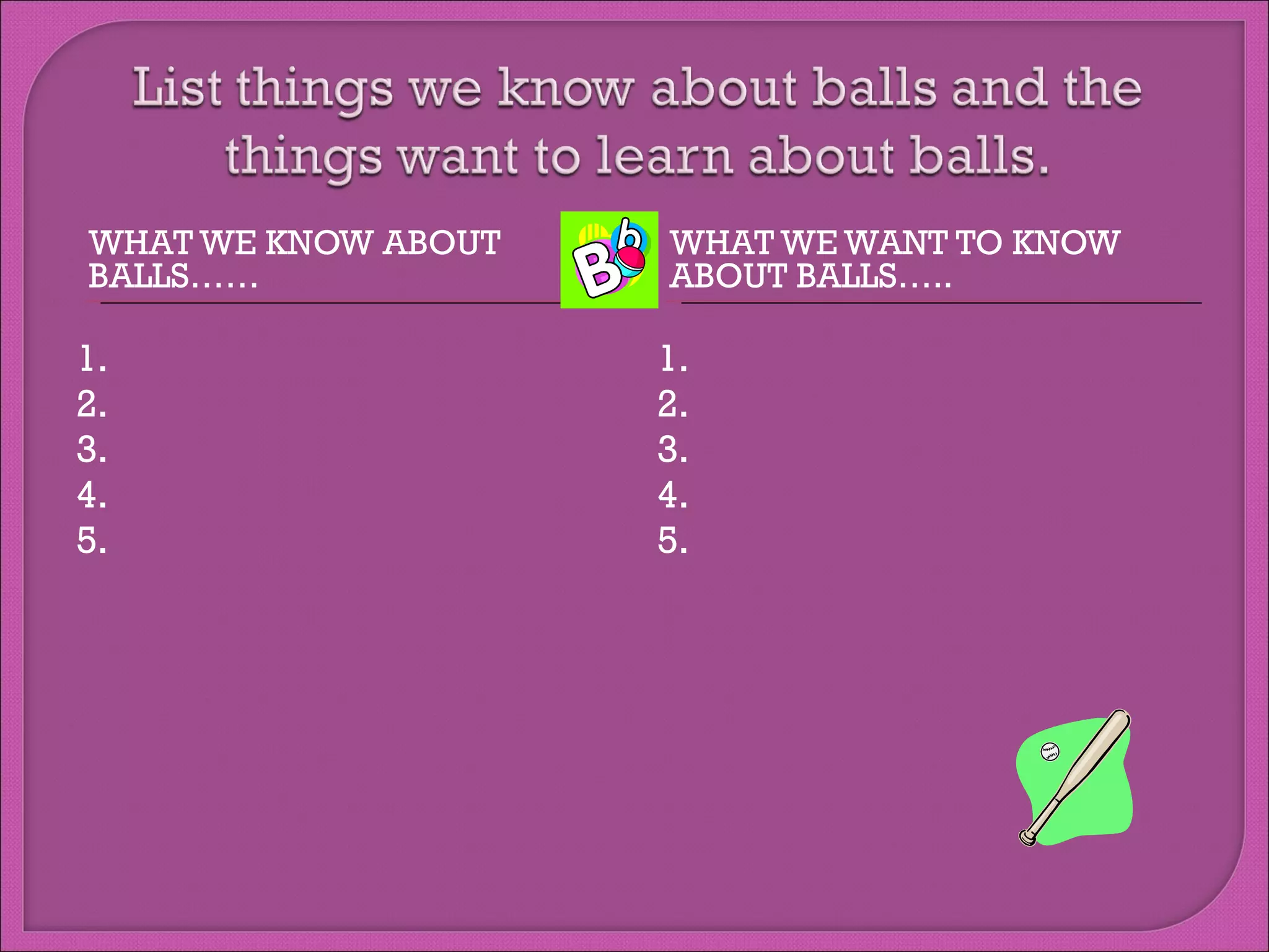 Ten slide power point on balls | PPT