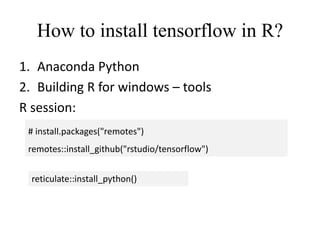 tensor flow apt solution for researchers | PPT