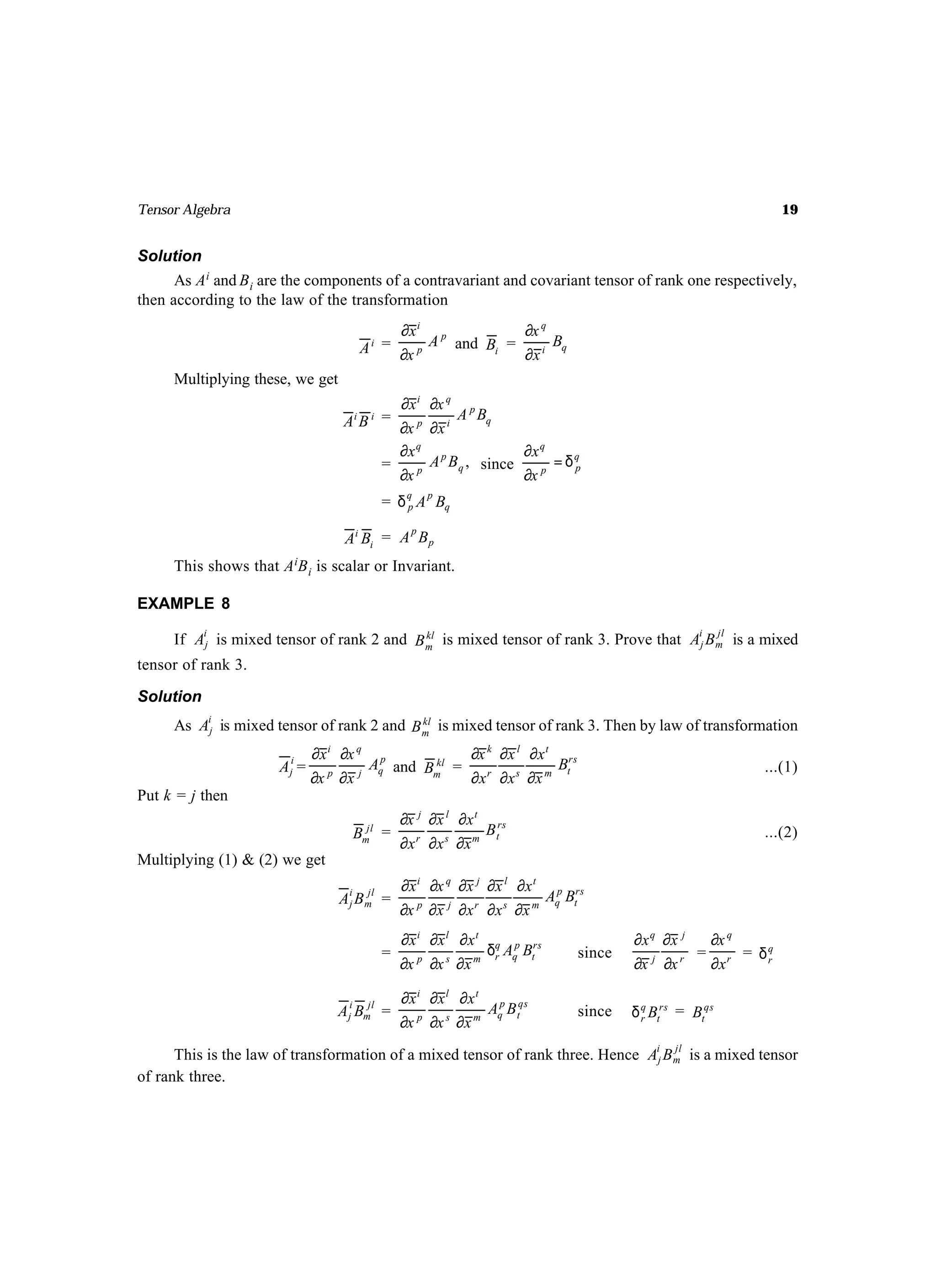 Tensor algebra | PDF