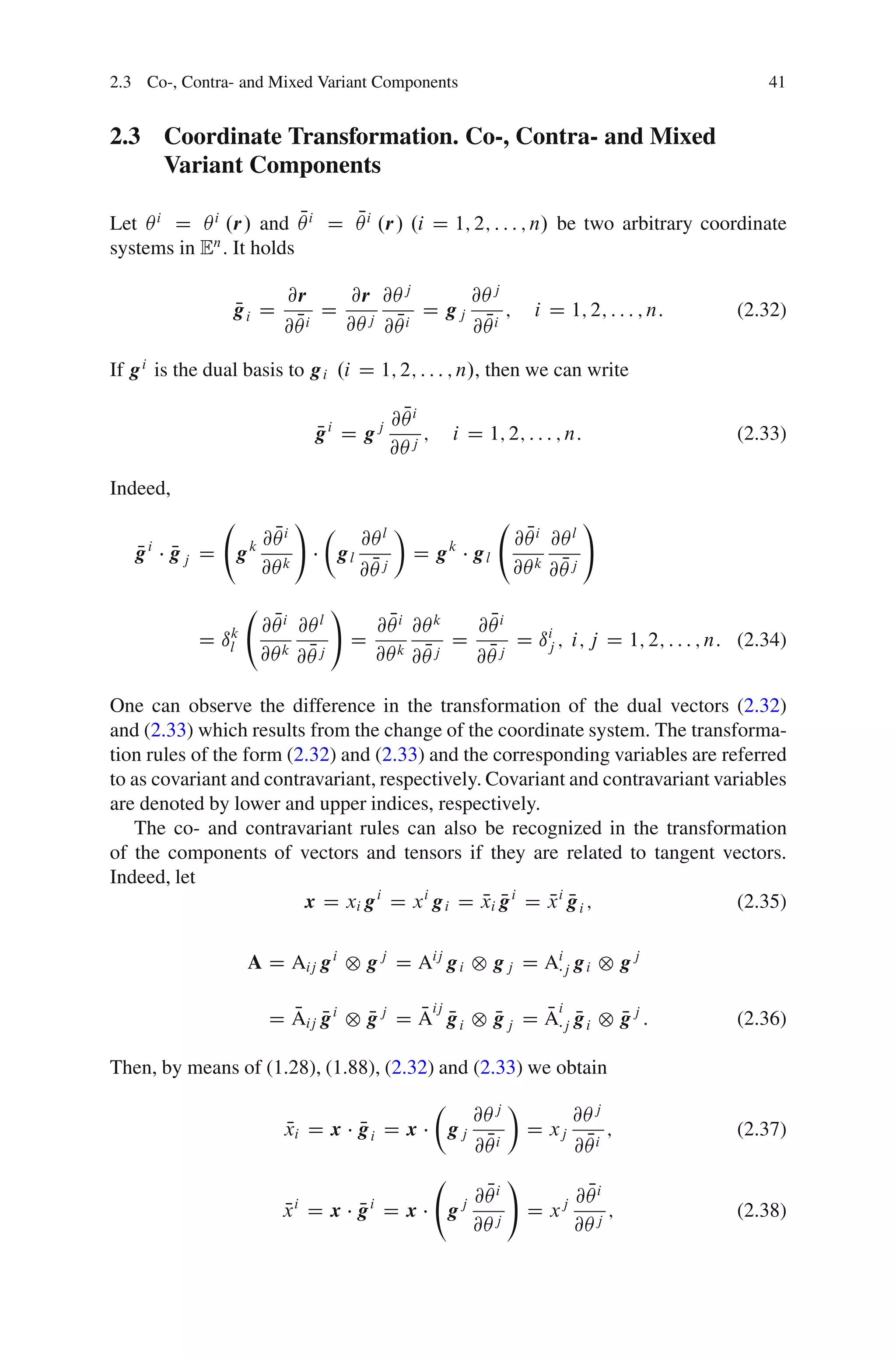 Tensor Algebra And Tensor Analysis For Engineers Pdf Physics Science